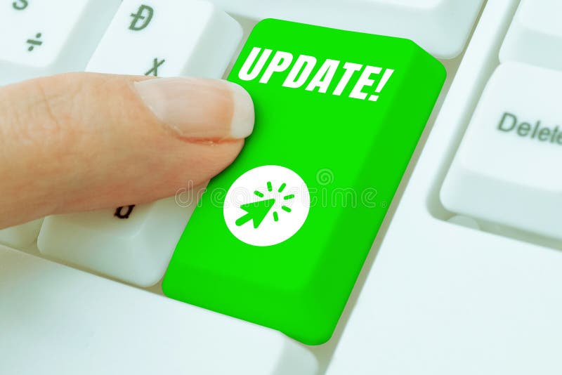 Handwriting Text Update. Concept Meaning Make Something More Modern ...