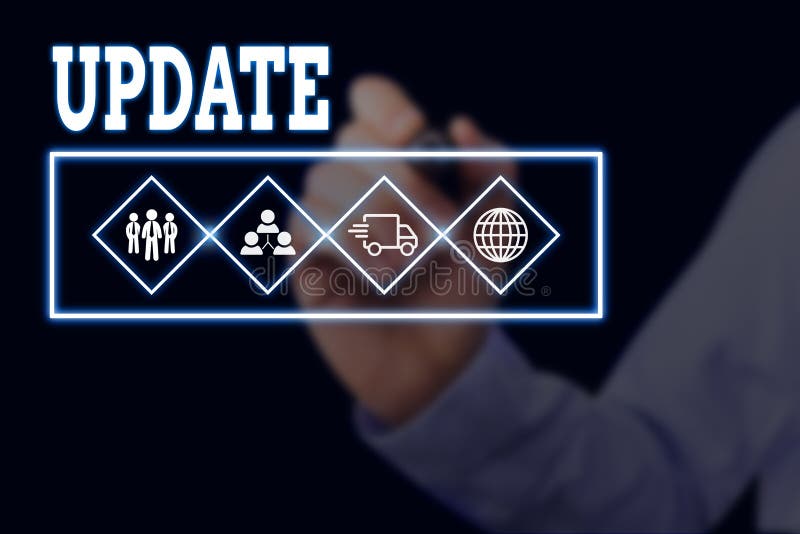 Handwriting Text Update. Concept Meaning Make Something More Modern or ...