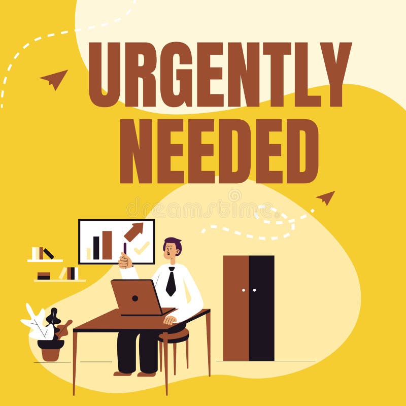 Handwriting Text Urgently Needed. Internet Concept Compelling or ...