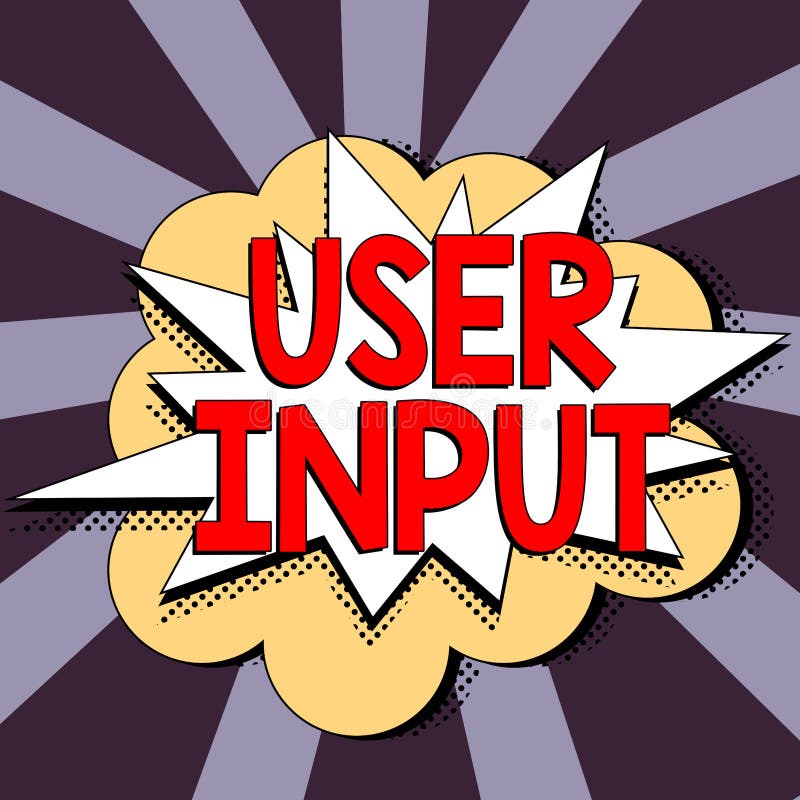 Handwriting Text User Input Word For Any Information Or Data That Is Sent To A Computer For
