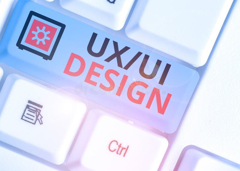 Handwriting Text Ux or Ui Design. Concept Meaning Two Different ... Handwriting Text Ux or Ui Design. Concept Meaning Two Different ...