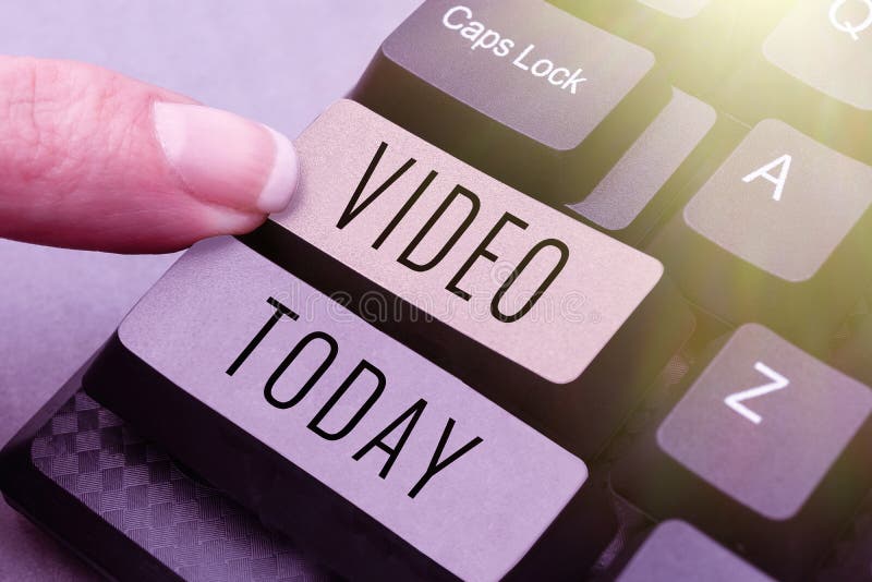 Handwriting Text Video. Business Showcase Recording Reproducing or ...