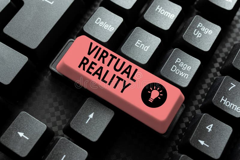 Handwriting Text Virtual Reality. Business Idea Virtual Reality ...
