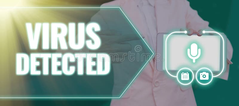 Handwriting Text Virus Detecteda Computer Program Used To Prevent And Remove Malware Word For A