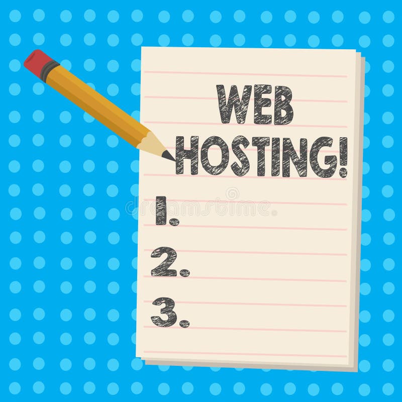 Handwriting Text Web Hosting. Concept Meaning Server Service that ...