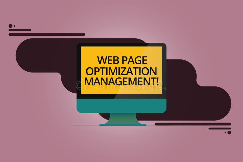 Handwriting Text Web Page Optimization Management. Concept Meaning ...