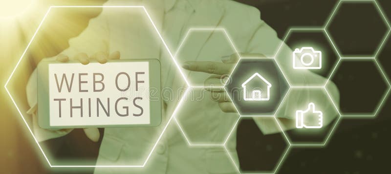 Handwriting Text Web of Things. Word for Internet Technology Online ...