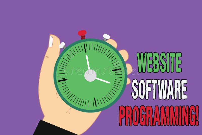 Handwriting Text Website Software Programming Concept Meaning Coding Or Programming That