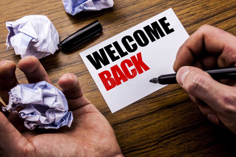 1,237 Welcome Back Note Stock Photos - Free & Royalty-Free Stock Photos ...