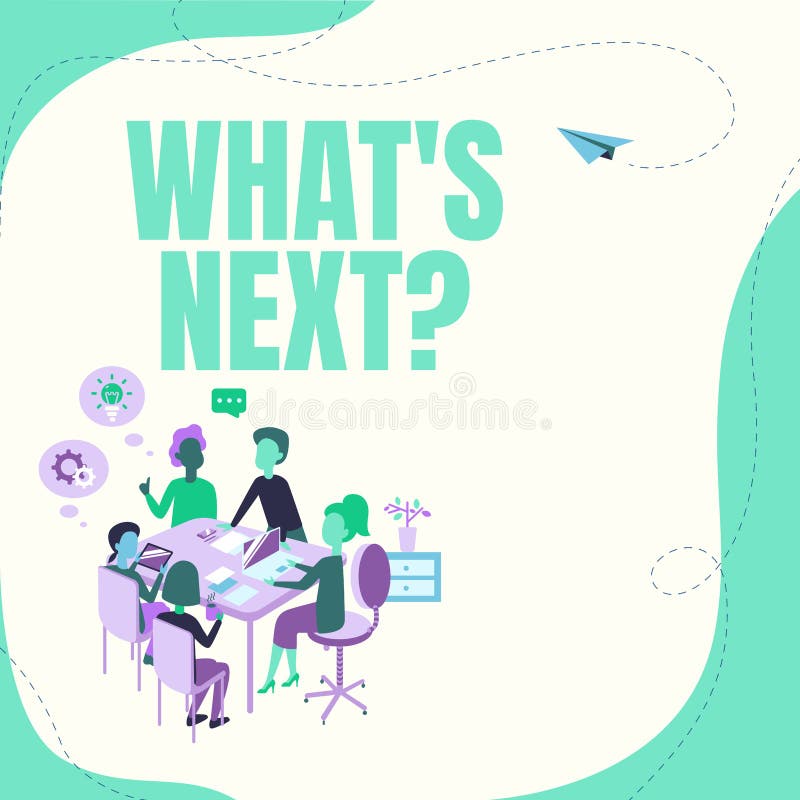 Text Caption Presenting What S Next Question. Business Overview Get ...