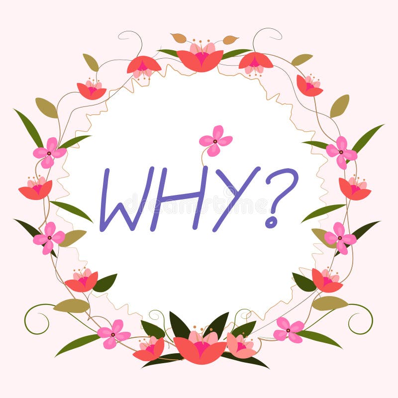 Handwriting Text Why. Word for Asking for What Reason and Purpose ...