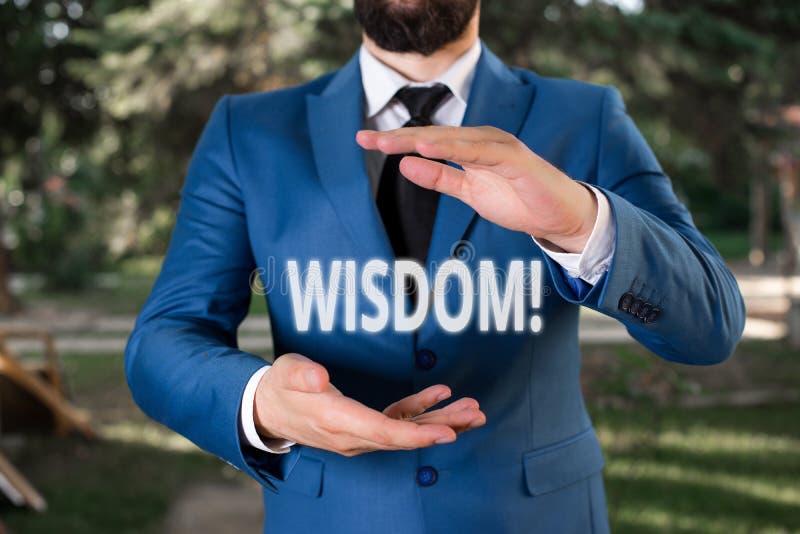 Handwriting Text Wisdom. Concept Meaning the Ability To Use Your ...