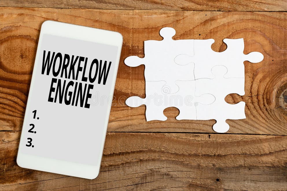 Writing Displaying Text Workflow Engine. Concept Meaning Software ...