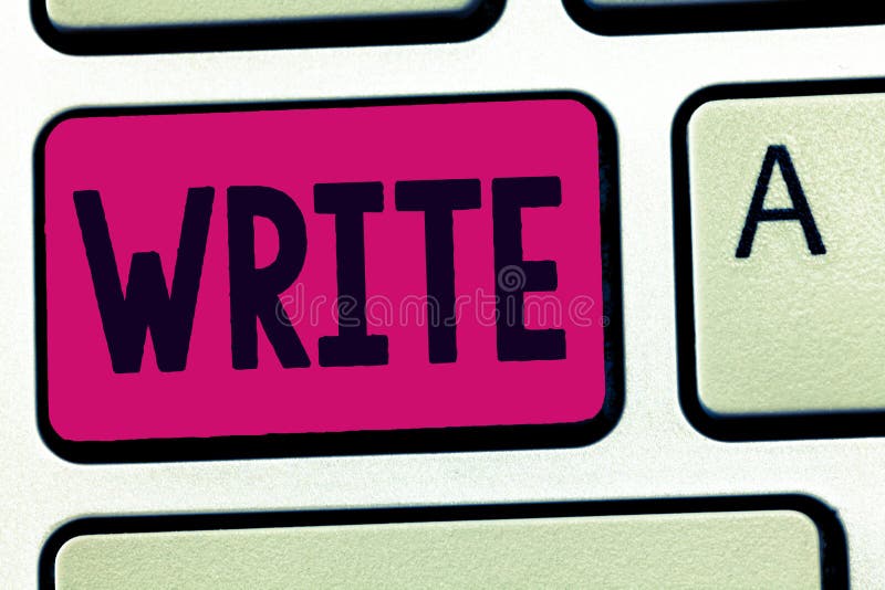 Handwriting Text Write. Concept Meaning Mark Letters Words or Symbols ...