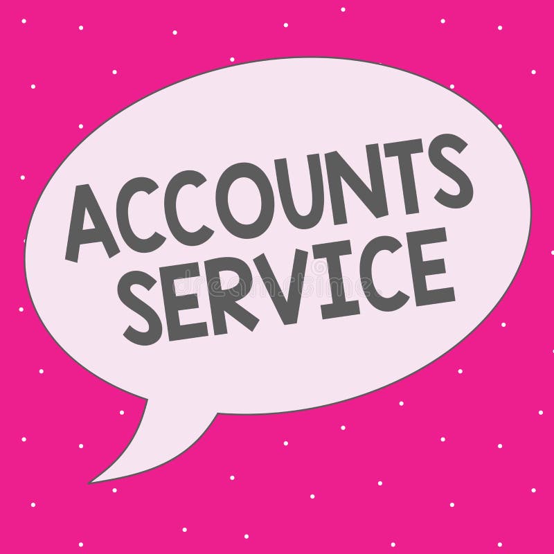 Handwriting Text Writing Accounts Service Concept Meaning Accessing List Of User Profiles And