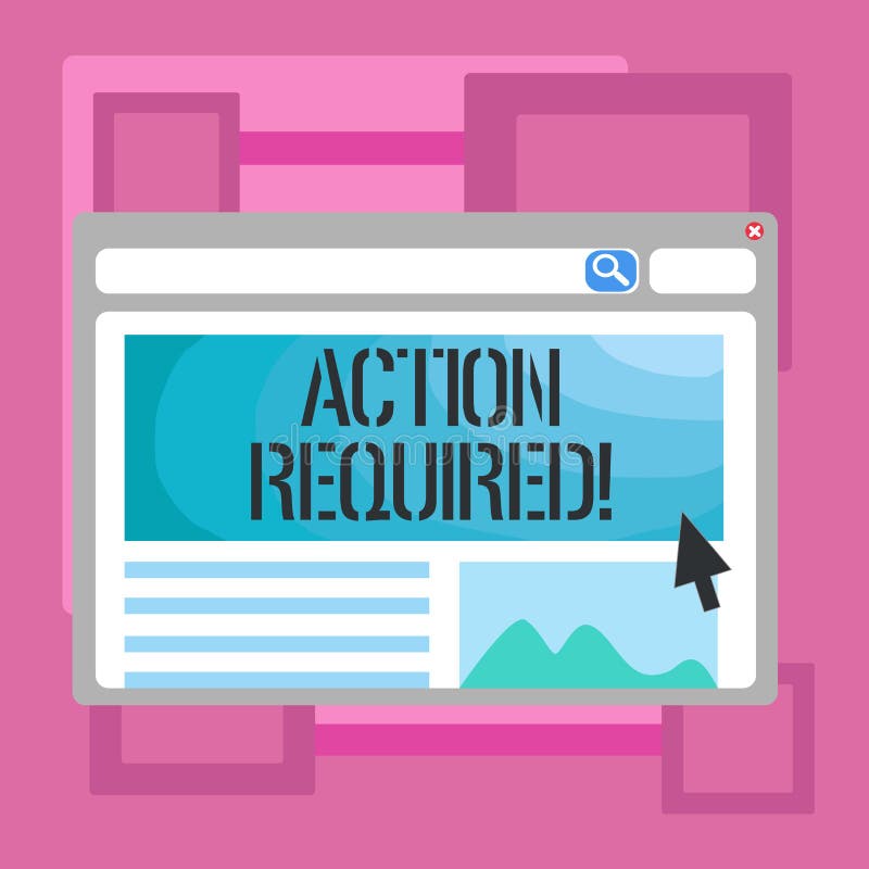 Handwriting Text Writing Action Required. Concept Meaning Important Act ...