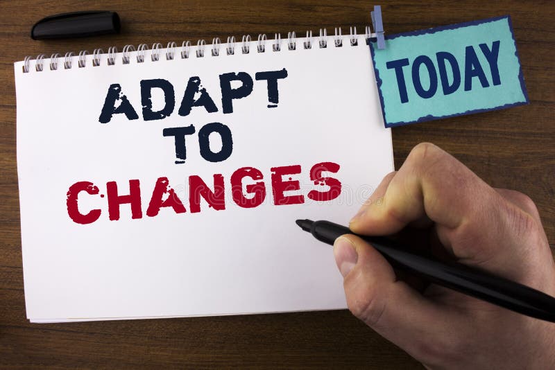 Handwriting Text Writing Adapt To Changes. Concept Meaning Innovative ... Handwriting Text Writing Adapt To Changes. Concept Meaning Innovative ...