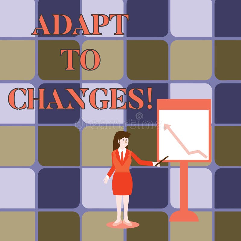 Handwriting Text Writing Adapt To Changes. Concept Meaning Innovative ...