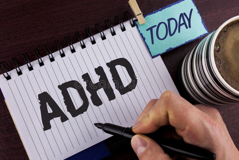 Handwriting Text Writing Adhd. Concept Meaning Learning Made Easier for ...