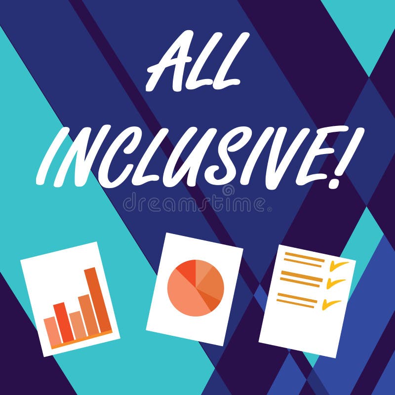 Handwriting Text Writing All Inclusive. Concept Meaning Including ...