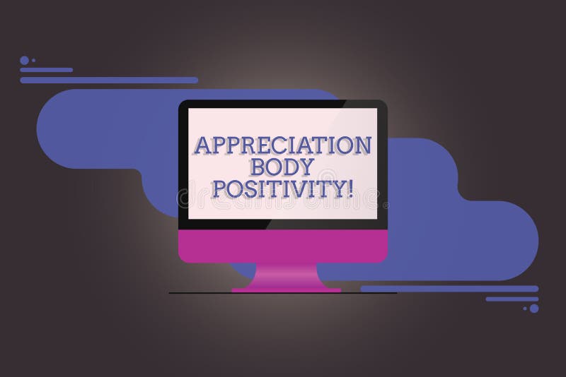 Handwriting Text Writing Appreciation Body Positivity. Concept Meaning ...