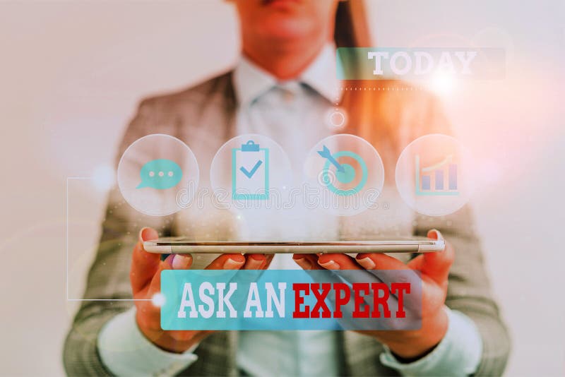 Handwriting Text Writing Ask an Expert. Concept Meaning Consult Someone ...