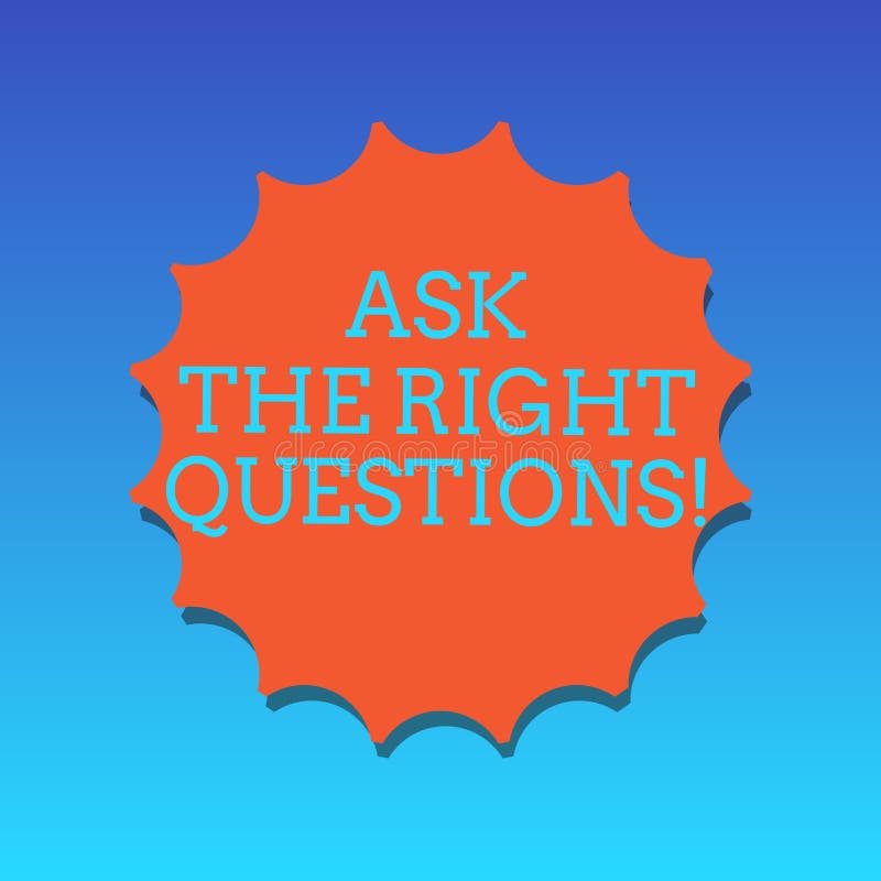 Asking Right Questions Stock Illustrations – 146 Asking Right Questions ...