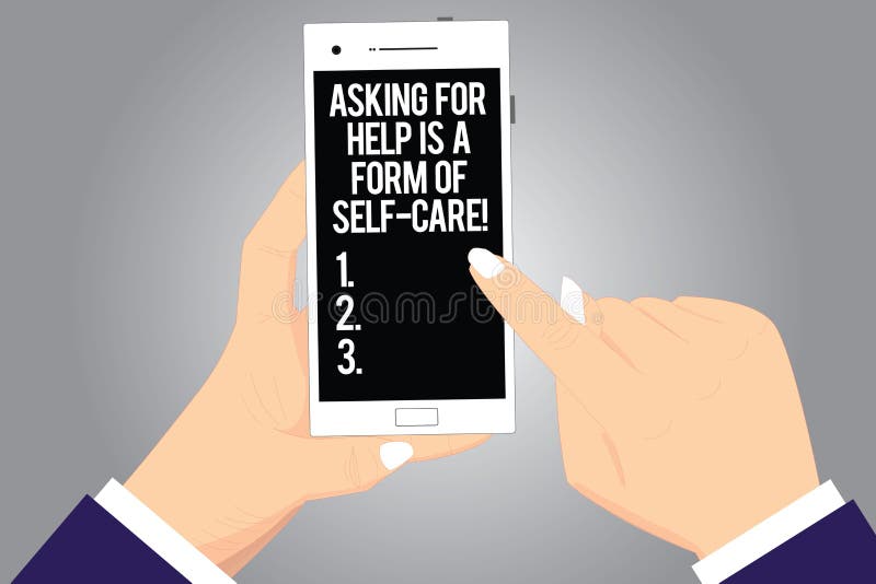 Handwriting Text Writing Asking for Help is a Form of Self Care ...