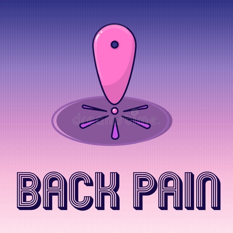 Handwriting Text Writing Back Pain. Concept Meaning Soreness of the ...