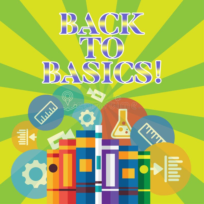 Handwriting Text Writing Back To Basics. Concept Meaning Return Simple ...