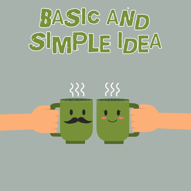 Handwriting Text Writing Basic and Simple Idea. Concept Meaning Plain ...