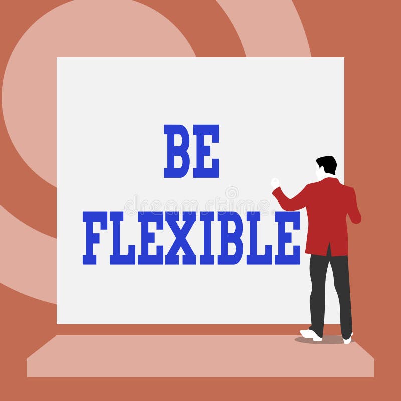 Handwriting Text Writing Be Flexible. Concept Meaning Able To Be Easily ...