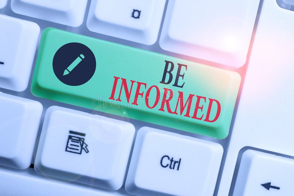 Handwriting Text Writing Be Informed. Concept Meaning Having or Showing ...