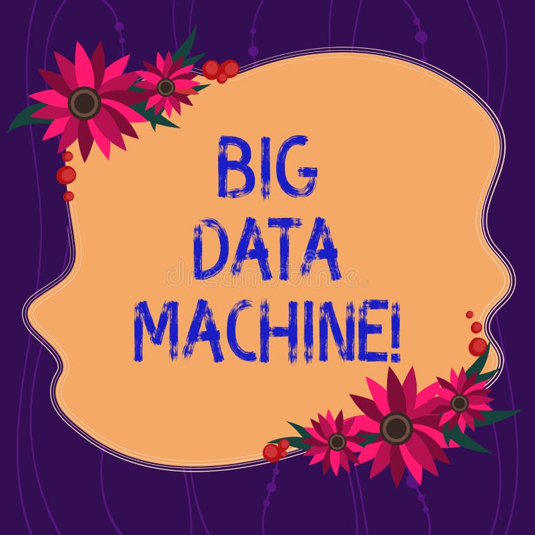 Handwriting Text Writing Big Data Machine. Concept Meaning Describes ...
