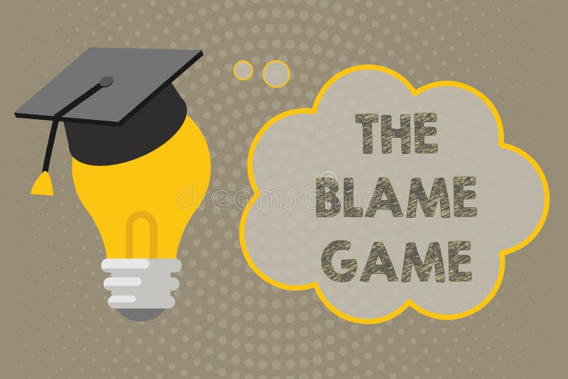 Blame Game stock illustration. Illustration of communication - 13458521
