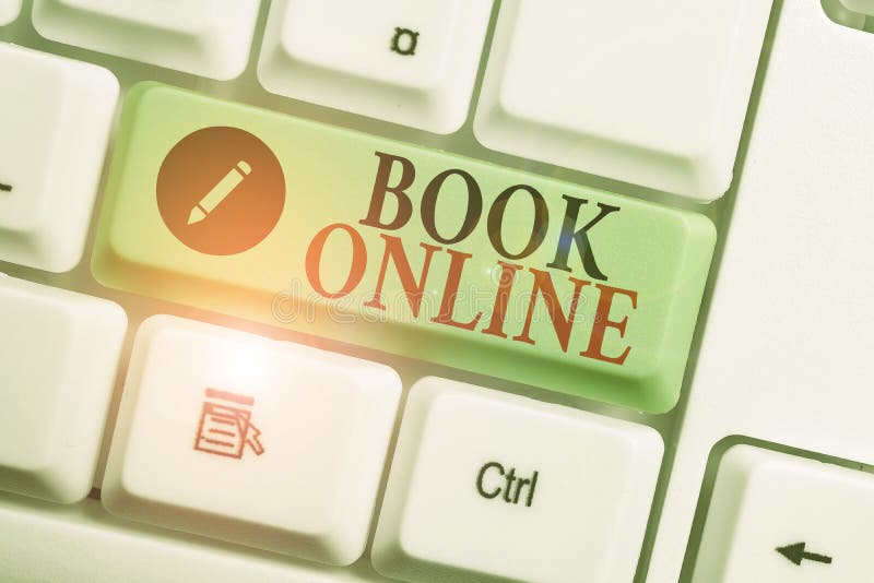 Handwriting Text Writing Book Online. Concept Meaning Booklike Form ...