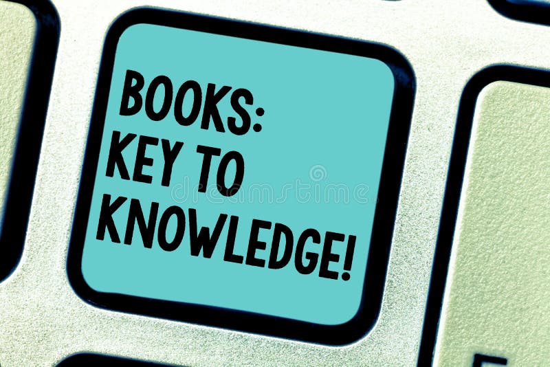 Handwriting Text Writing Books Key To Knowledge. Concept Meaning ...