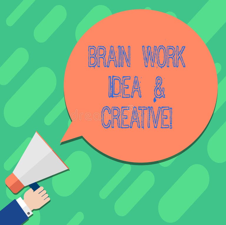 Handwriting Text Writing Brain Work Idea and Creative. Concept Meaning ...