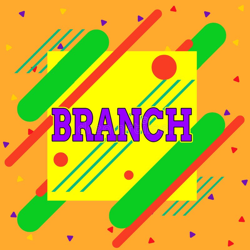 Handwriting Text Writing Branch. Concept Meaning a Part of a Tree Which ...