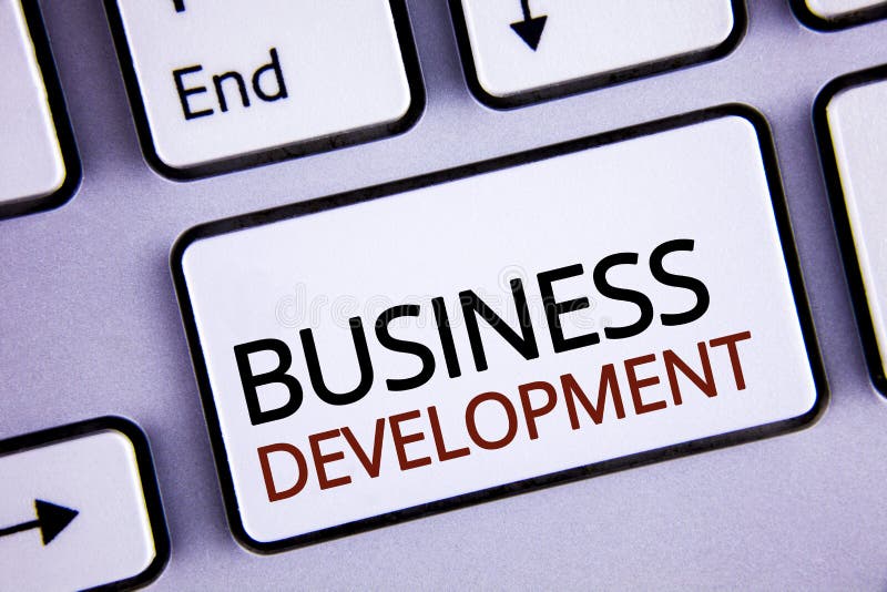 Handwriting Text Writing Business Development. Concept Meaning Develop ...