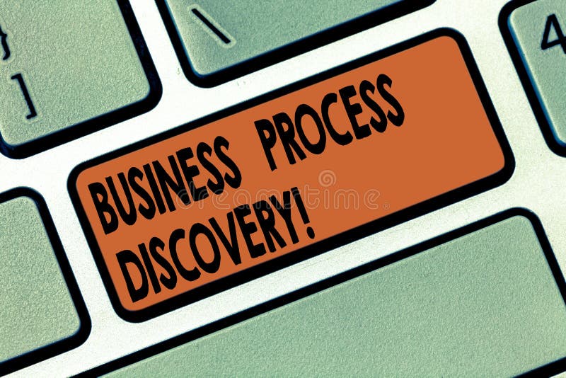 Handwriting Text Writing Business Process Discovery. Concept Meaning ...