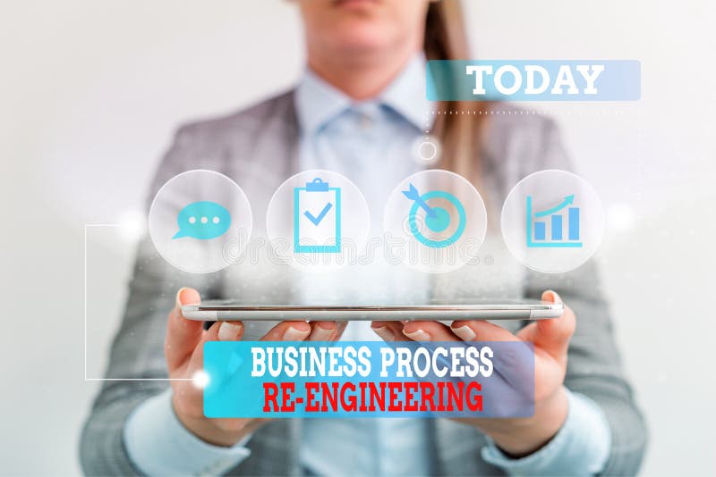 Handwriting Text Writing Business Process Re Engineering. Concept ...