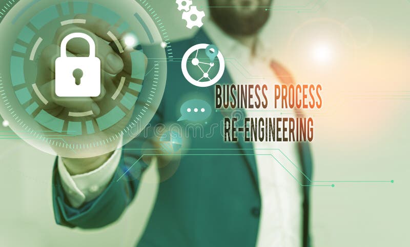 Handwriting Text Writing Business Process Re Engineering. Concept ...