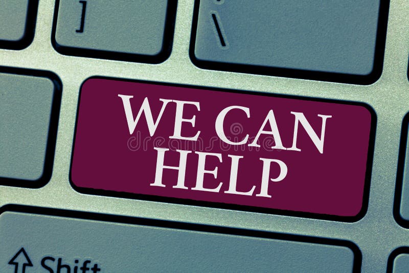 Handwriting Text Writing we Can Help. Concept Meaning Let Us Support ...