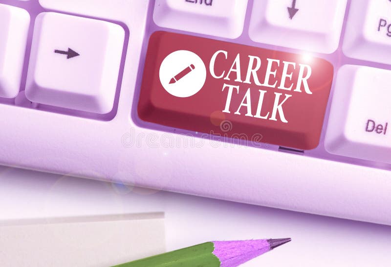 Handwriting Text Writing Career Talk. Concept Meaning Provide ...