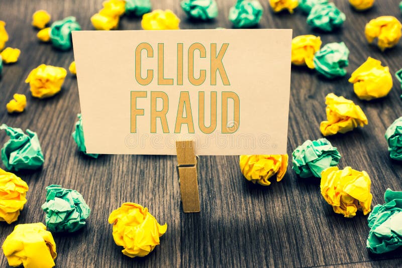 Handwriting Text Writing Click Fraud. Concept Meaning Practice of ... Handwriting Text Writing Click Fraud. Concept Meaning Practice of ...