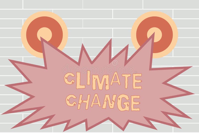 Handwriting Text Writing Climate Change. Concept Meaning Increase in ...