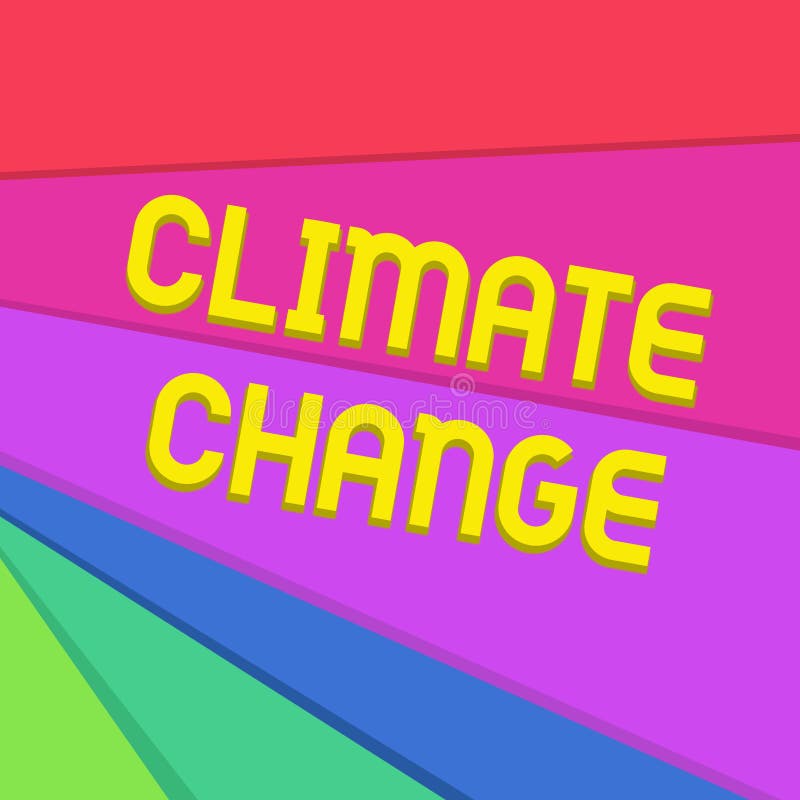 Handwriting Text Writing Climate Change. Concept Meaning Increase in ...