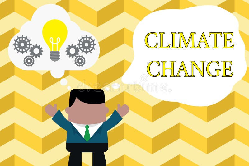 Handwriting Text Writing Climate Change. Concept Meaning Increase in ...