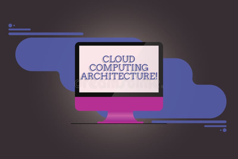 Handwriting Text Writing Cloud Computing Architecture. Concept Meaning ...